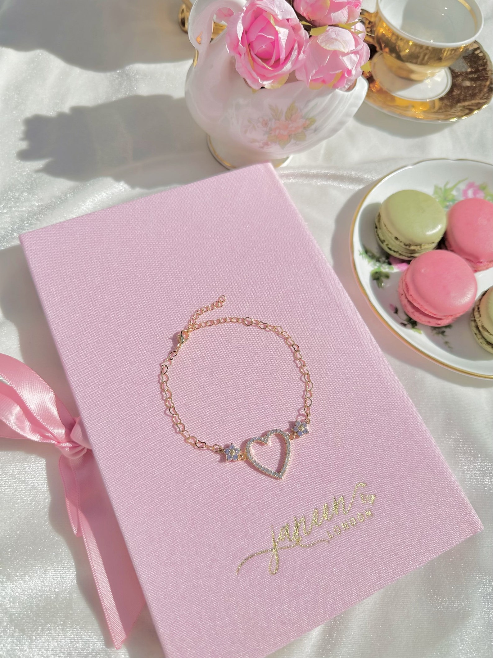 Gold Plated Princess Heart Bracelet/comes Beautifully Gift Wrapped ...