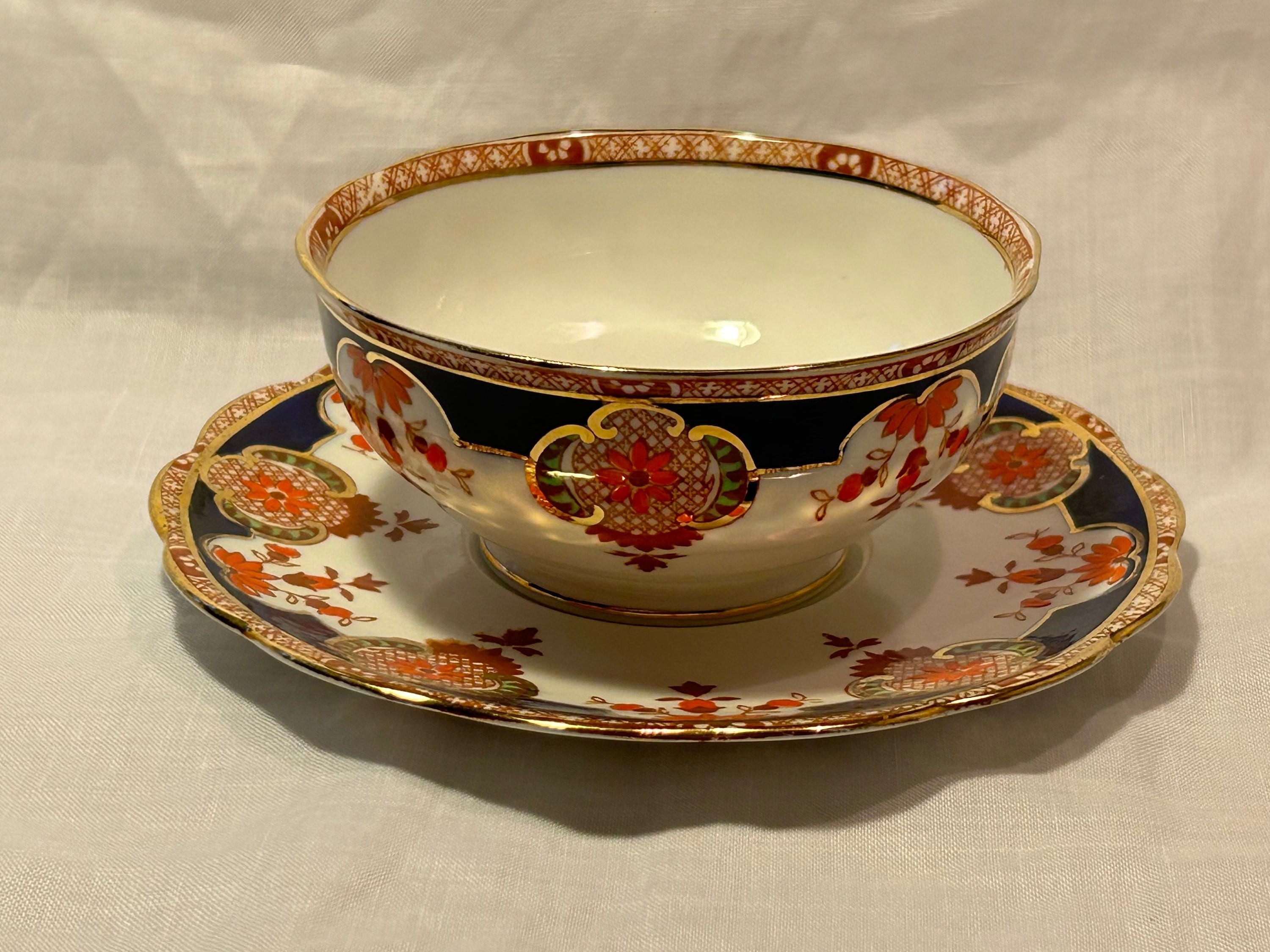 Royal Albert Crown China, 1920s Wembley Pattern, Bowl and Luncheon ...