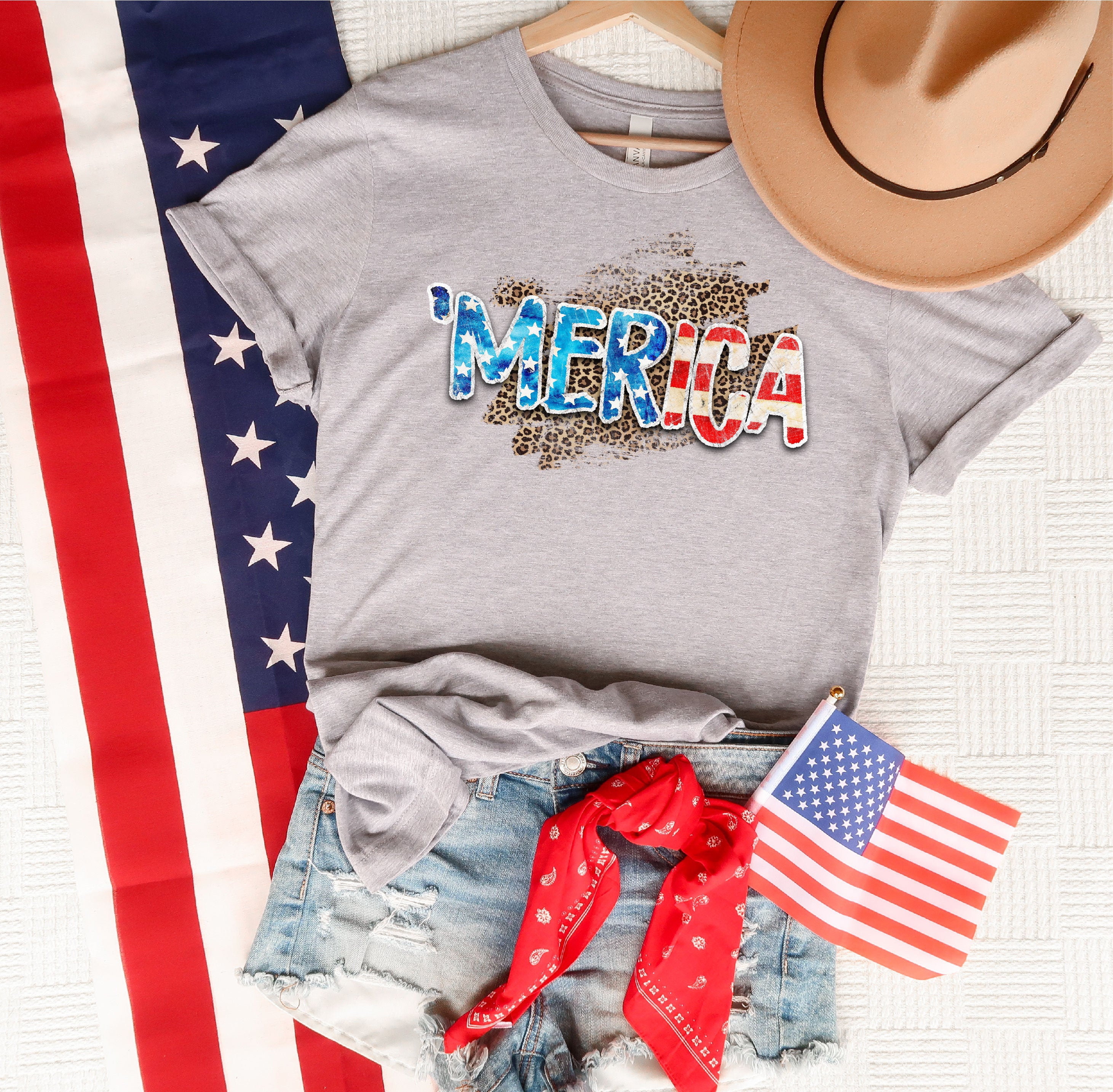Merica Shirts Patriotic Shirt Leopard Merica Shirt 4th of | Etsy