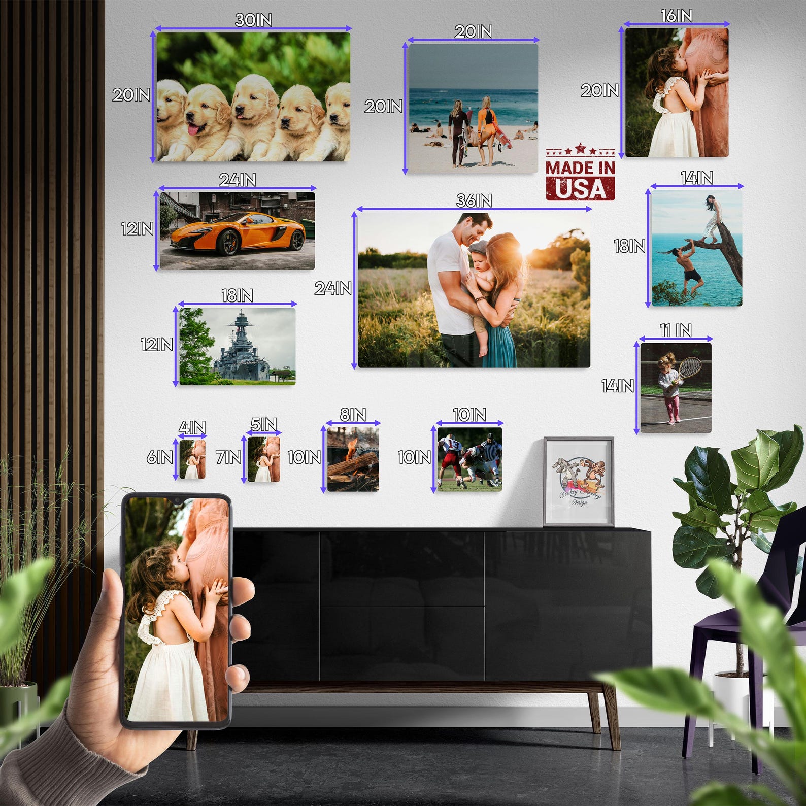 Custom Metal Prints, Personalized Metal Wall Art, Personalized Photo ...