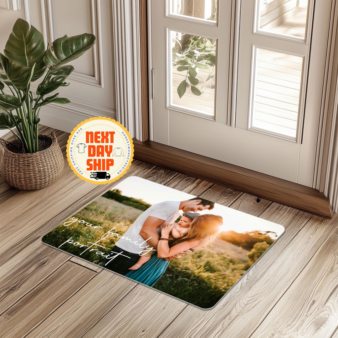 Personalized Photo Door Mat, Custom Photo Doormat, Custom Logo Doormat ...
