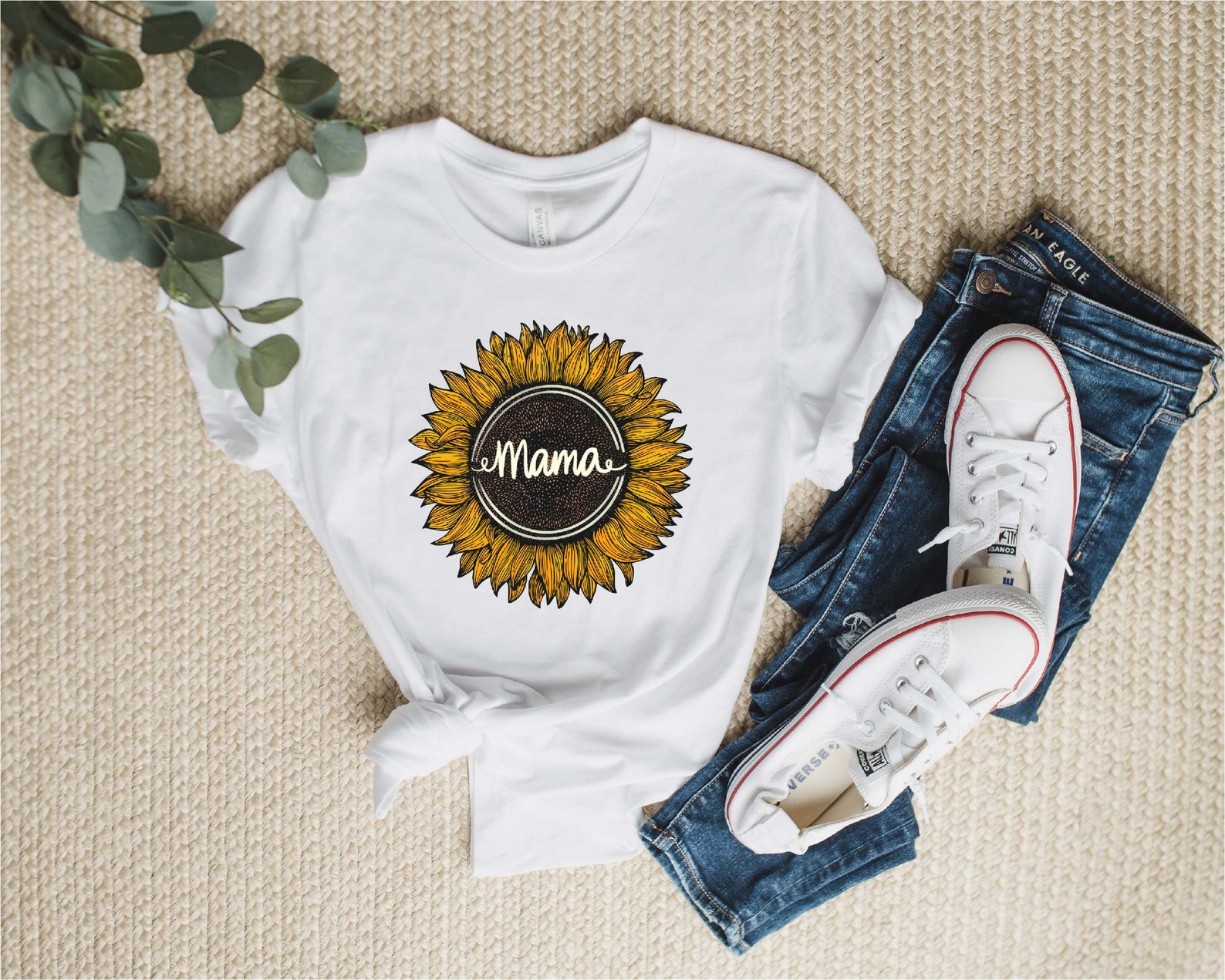 Sunflower Mama Shirt, Mom Life Shirt, Mothers Day Gift, Floral Mama ...