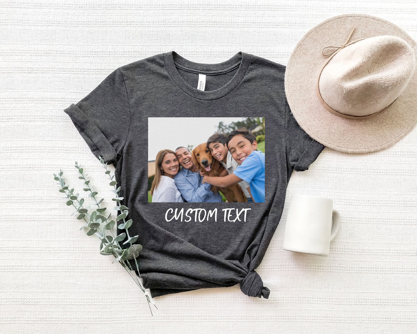 Custom Photo Shirt, Custom Text and Photo Shirt, Custom Text Tshirt ...