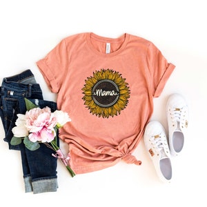 Sunflower Mama Shirt, Mom Life Shirt, Mothers Day Gift, Floral Mama ...