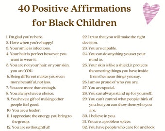 Affirmation Cards for Kids Positive Affirmations Cards Multicultural ...