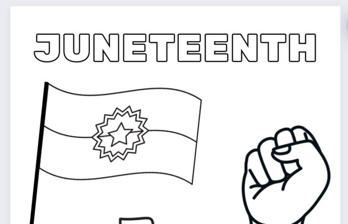 Juneteenth Coloring Sheet Printable - 3 Included, Juneteenth ...
