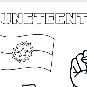 Juneteenth Coloring Sheet Printable - 3 Included, Juneteenth ...