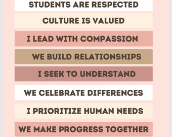 SLANT Classroom Poster in Bright Glitter - Etsy