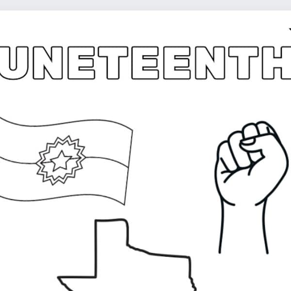 Juneteenth Coloring Sheet - Etsy