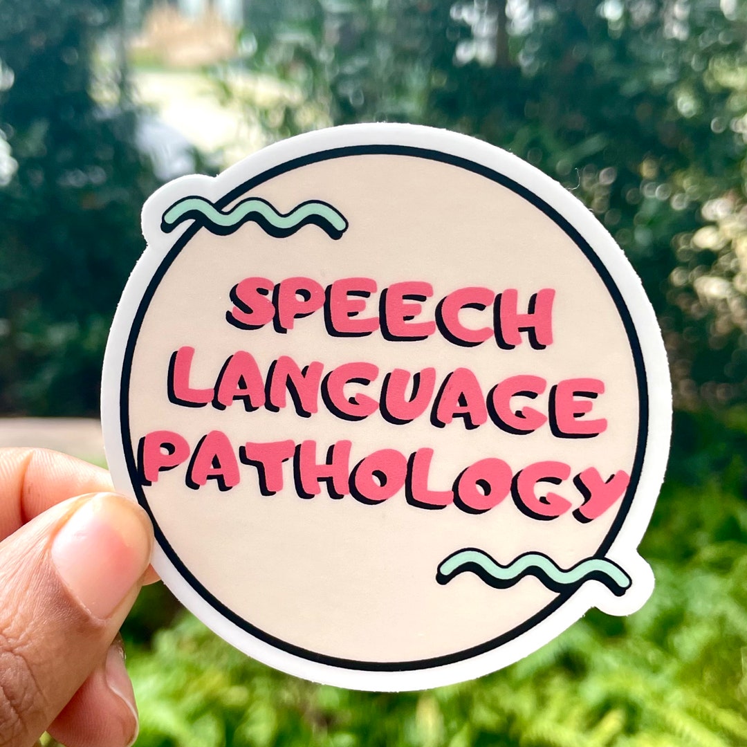 Speech-language Pathology Circle Sticker (75) - Etsy