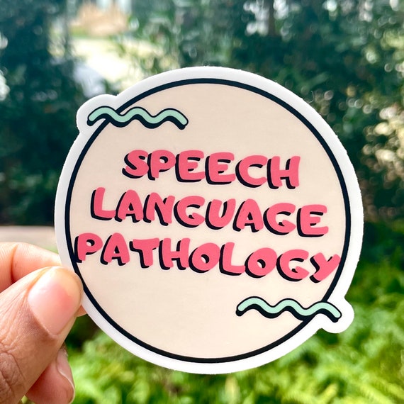 Speech-language Pathology Circle Sticker | Etsy