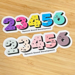 Speech Sound Development Chart Sticker, Articulation, Slp, Speech ...