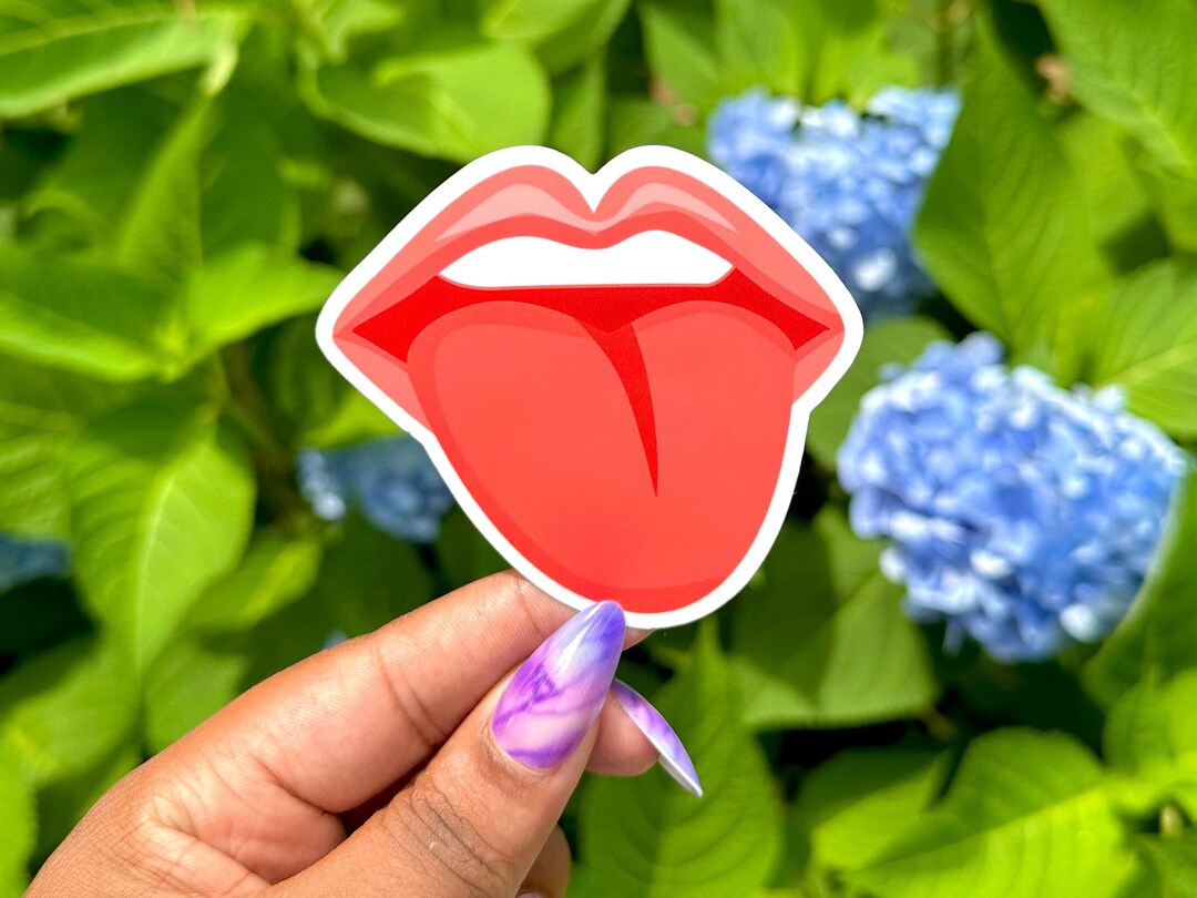 Open Mouth Sticker, Tongue Out, SLP Sticker, Oral, Tongue Sticker ...