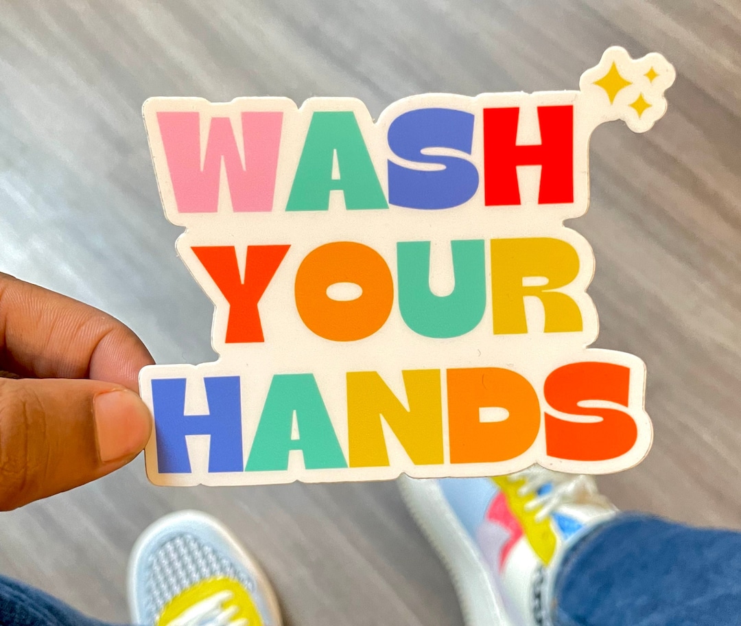 Wash Your Hands Sticker (39), Slp Sticker, Laptop Sticker, Teacher ...