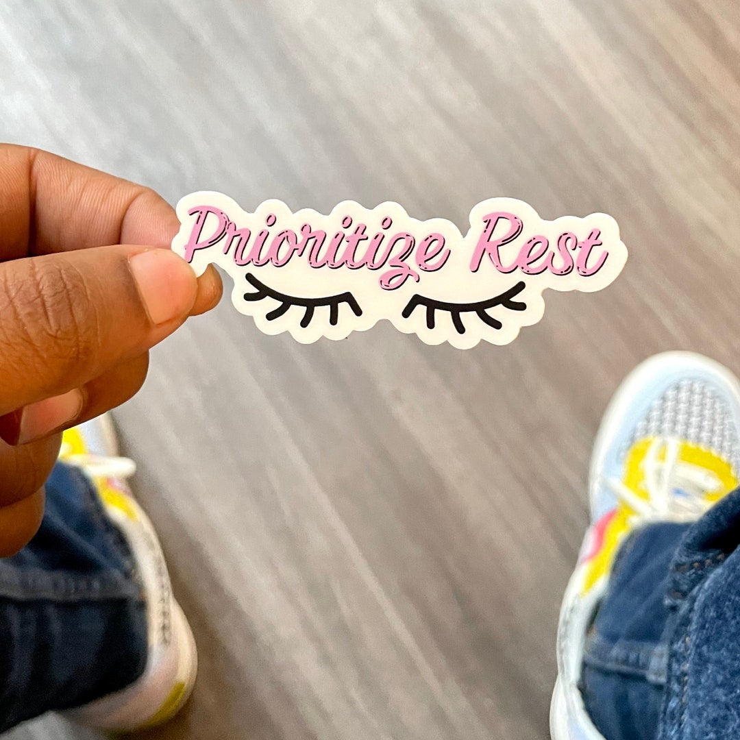 Prioritize Rest Sticker (25), Slp Sticker, Slp Gift, Gift for Her, Cute ...