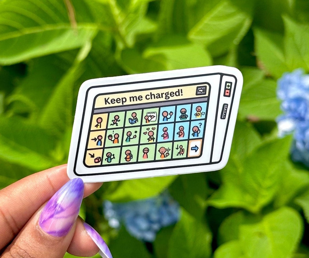 Keep Me Charged, AAC Device Sticker, SLP Sticker, Speech Therapist, AAC ...