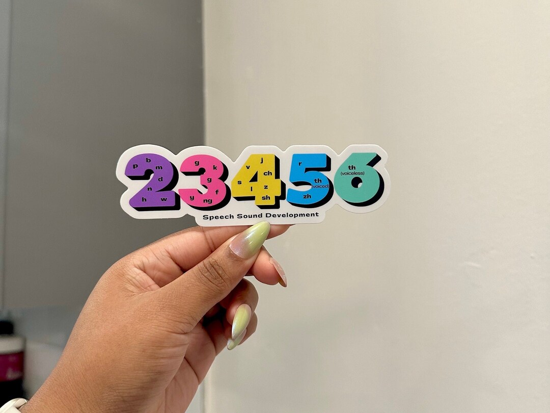 Speech Sound Development Chart Sticker, Articulation, Slp, Speech ...