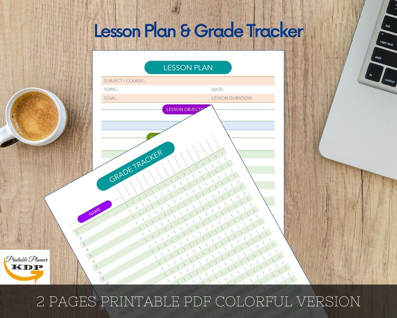 Teacher Planner Template, Teacher Lesson Plan Template, Printable ...