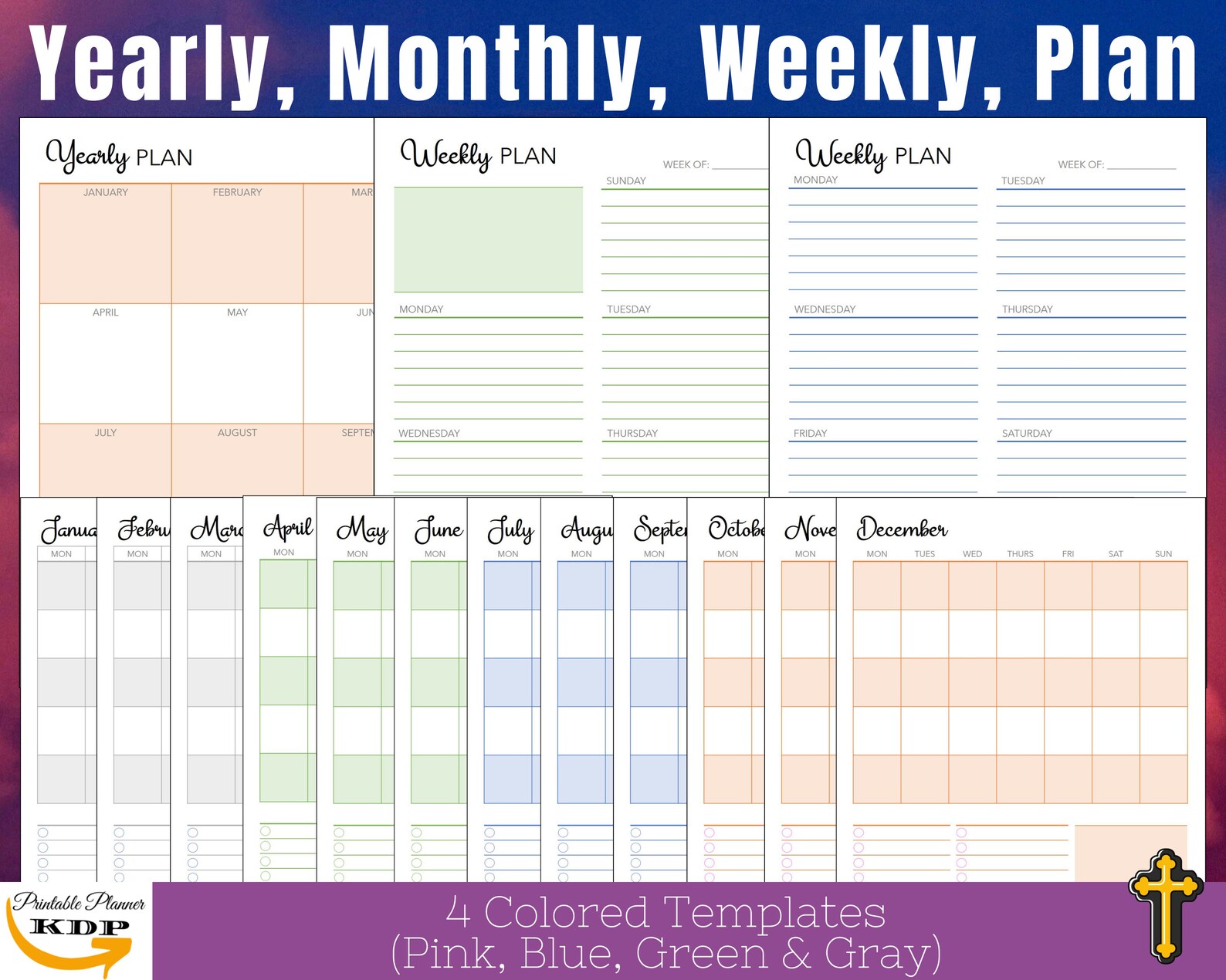 Printable Ultimate Faith Bundle, Christian Faith Planner Inserts, Bible ...