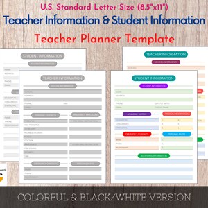 Printable Ultimate Teacher Lesson Planner Template, Printable Planner ...