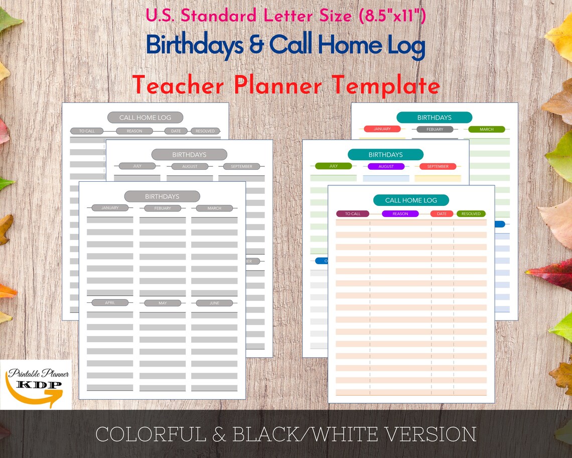 Printable Ultimate Teacher Lesson Planner Template, Printable Planner ...