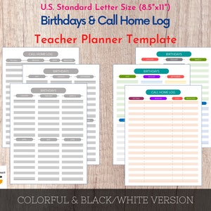 Printable Ultimate Teacher Lesson Planner Template, Printable Planner ...