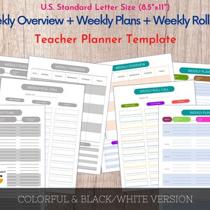 Printable Ultimate Teacher Lesson Planner Template, Printable Planner ...