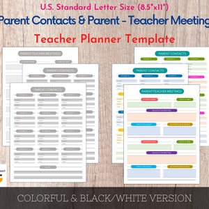 Printable Ultimate Teacher Lesson Planner Template, Printable Planner ...