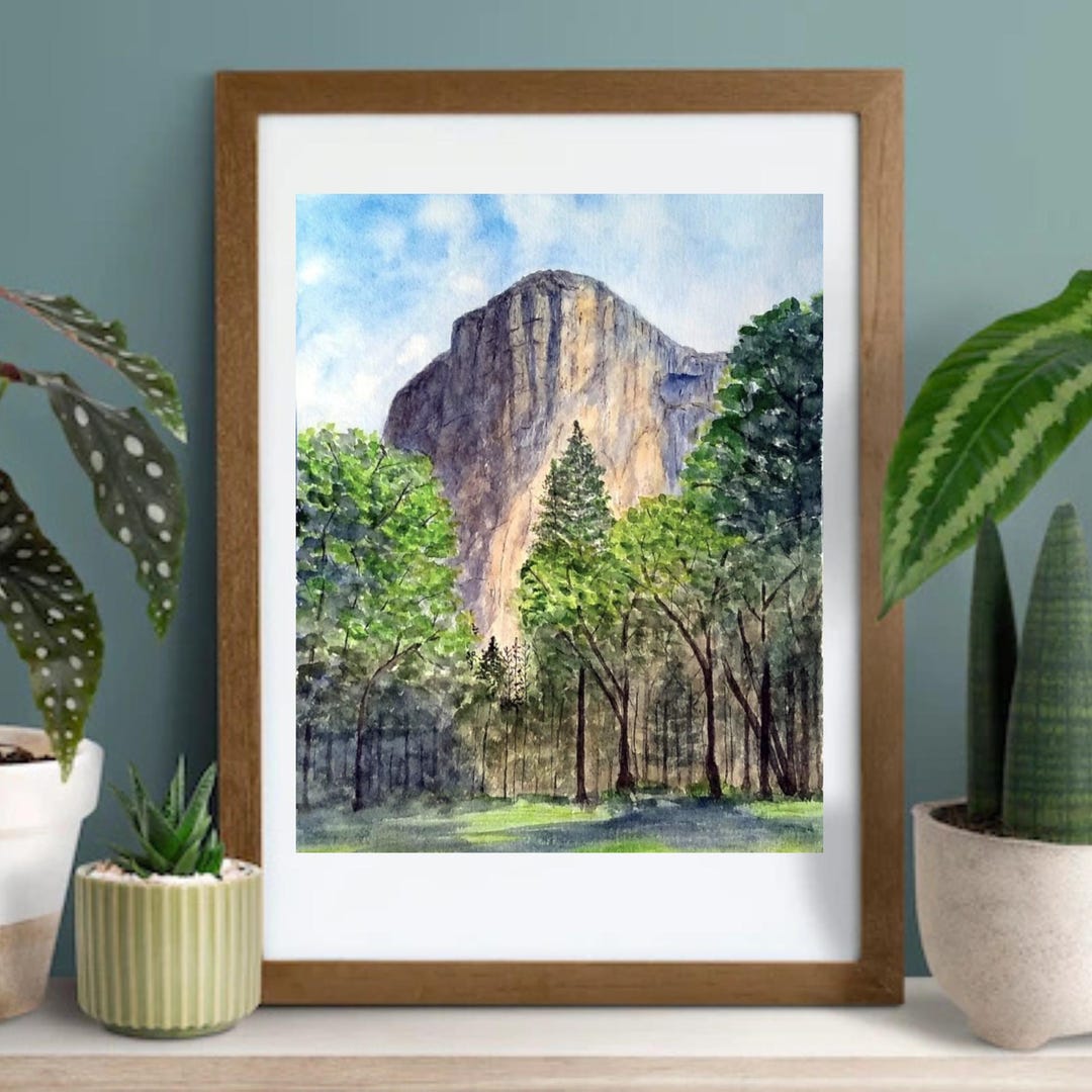 El Capitan Wall Art, Yosemite Print, Hiker Gift, Mountain Lover Gift ...