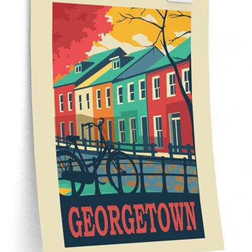 Georgetown Travel Poster Instant Download - Etsy