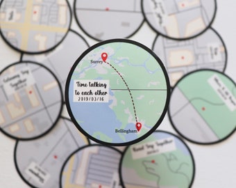 Google Map Stickers - Etsy