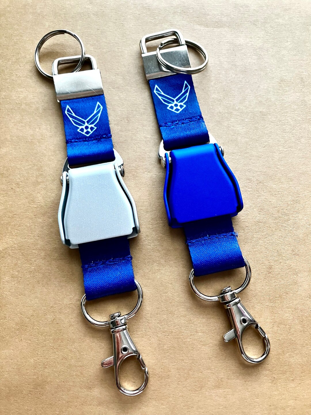 Mini Aircraft Seatbelt Key Holder,air Force,id Badge Holder,key Chain ...