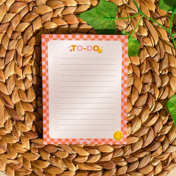 To Do List Notepad - Etsy