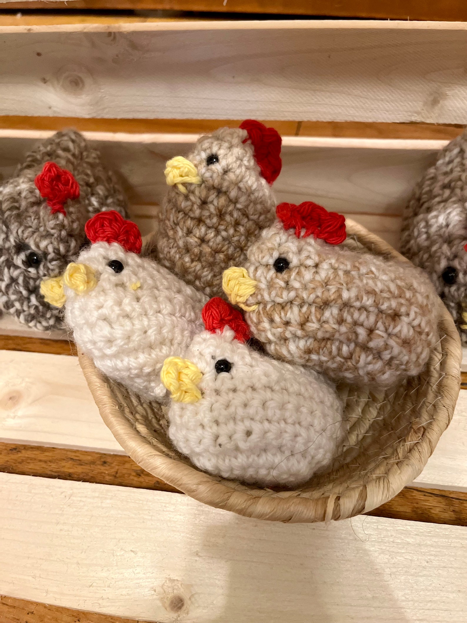 Crochet Stuff Chickens - Etsy