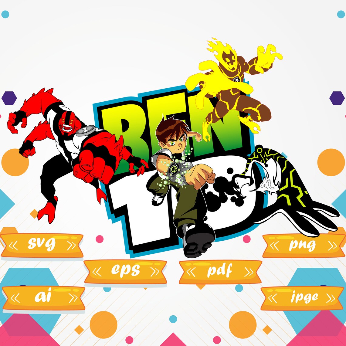 Ben 10 svg Instant Download Easy Circut Design Digital file | Etsy