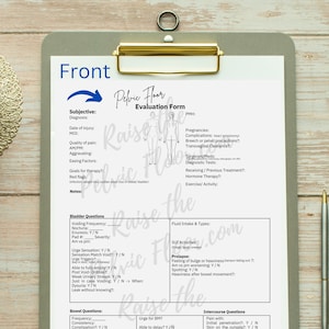 Pelvic Floor Evaluation Form Template | * DIGITAL DOWNLOAD*| Subjective ...