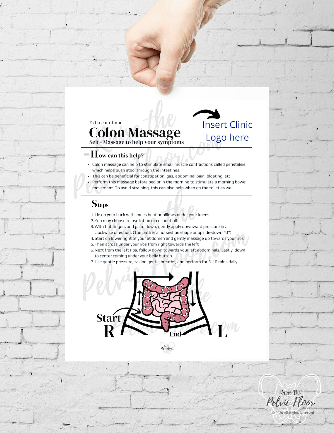 DIGITAL Download*colon Massage Mobilization, Abdominal Stool Massage ...
