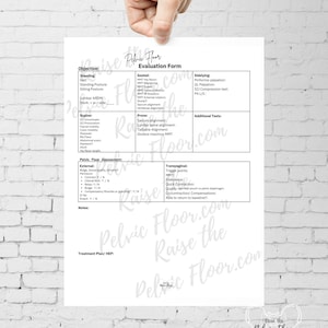 Pelvic Floor Evaluation Form Template | * DIGITAL DOWNLOAD*| Subjective ...