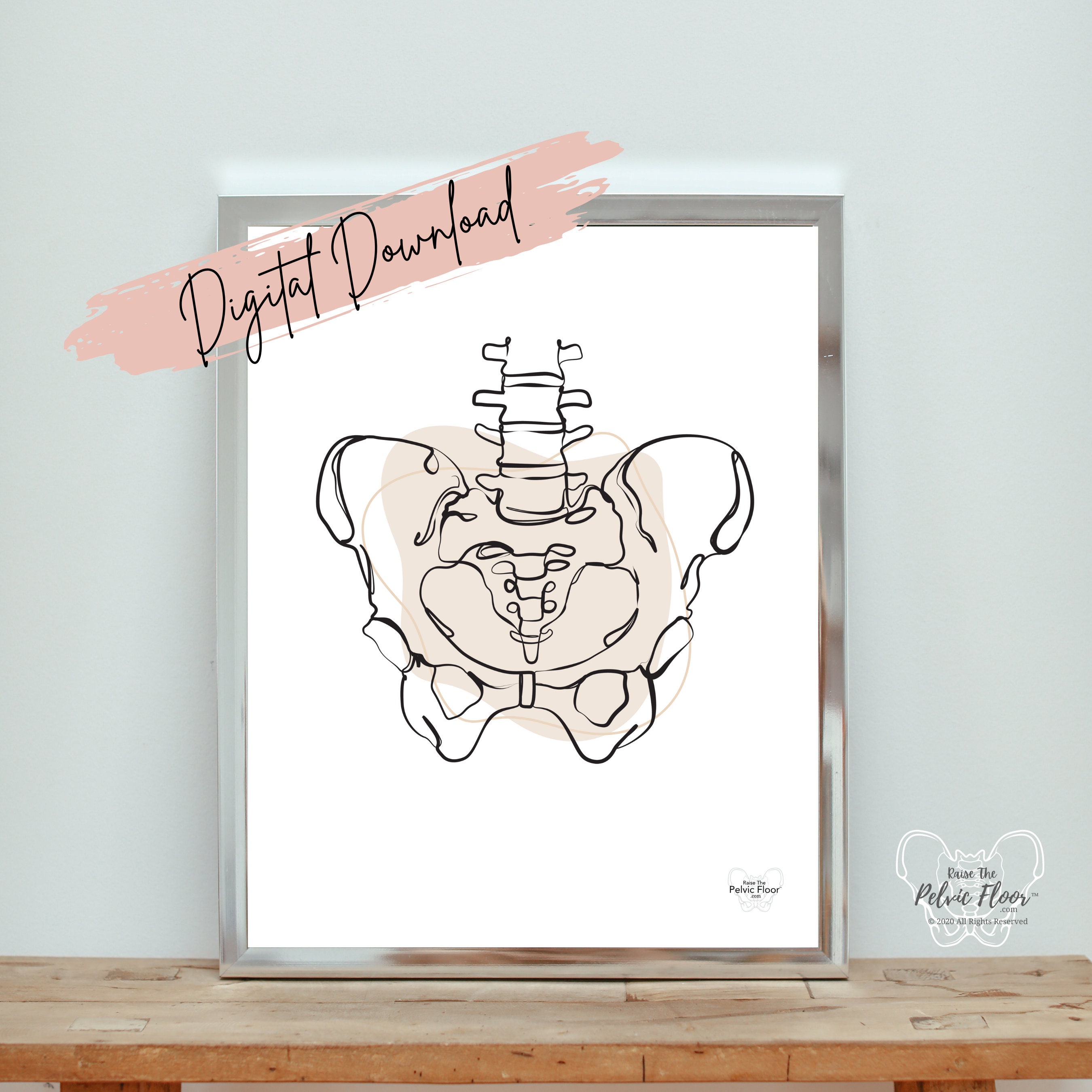 Pelvic Bones Art digital Download Abstract Pelvis, Line Art, Pelvic ...