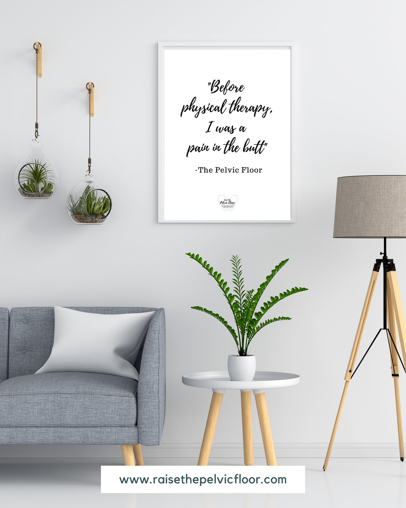 Pelvic Floor Physical Therapy Funny Quote Poster Art Print Etsy