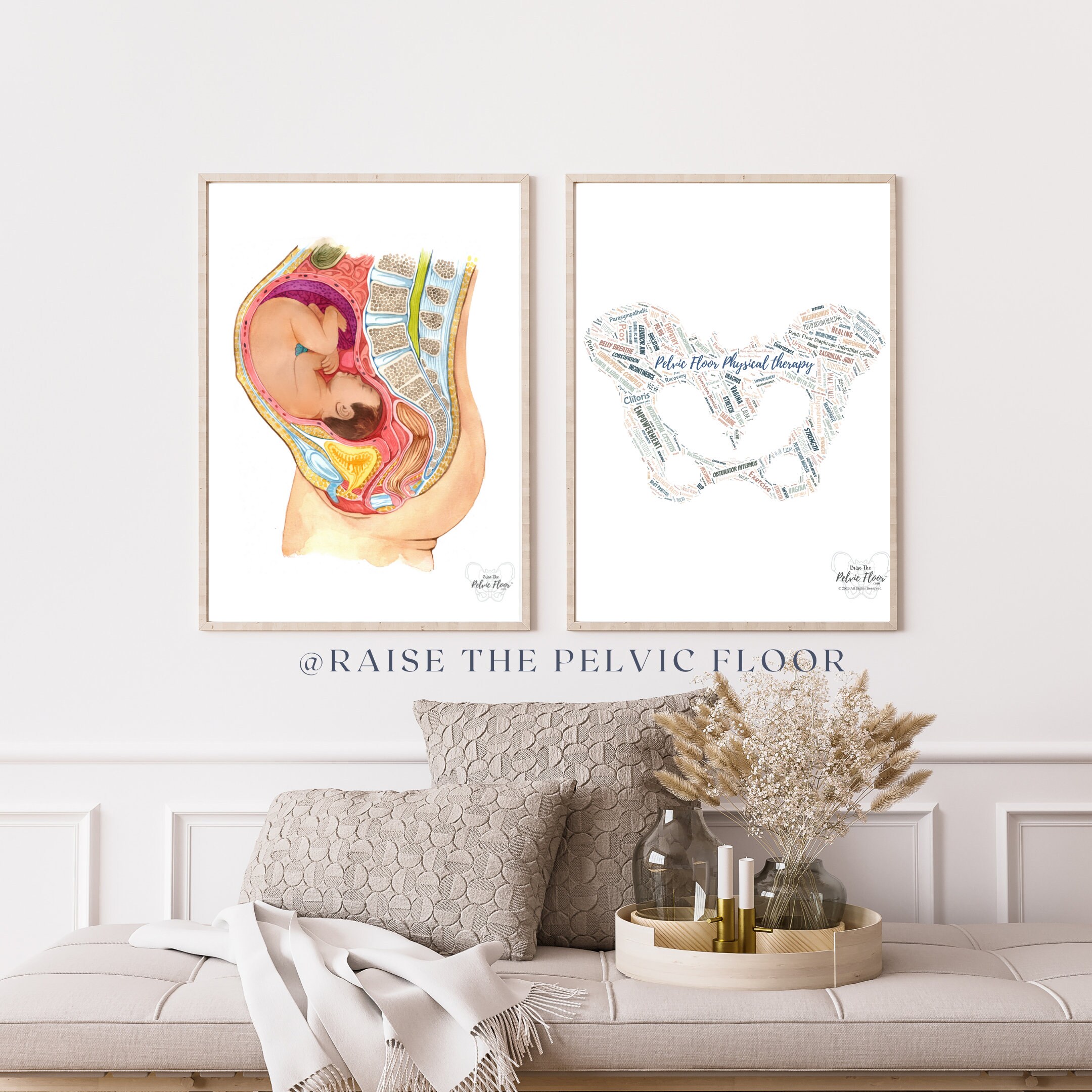 Pelvic Floor Physical Therapy Pelvis Word Cloud | Thank You Gift Art ...