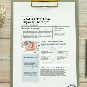 What is Pelvic Floor Physical Therapy Handout | *DIGITAL DOWNLOAD ...