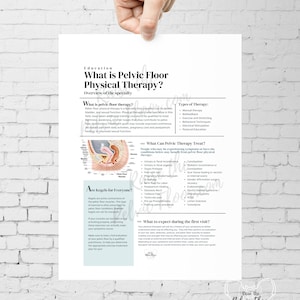 What is Pelvic Floor Physical Therapy Handout | *DIGITAL DOWNLOAD ...