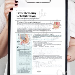 Prostatectomy Rehabilitation *digital Download* Patient Education ...