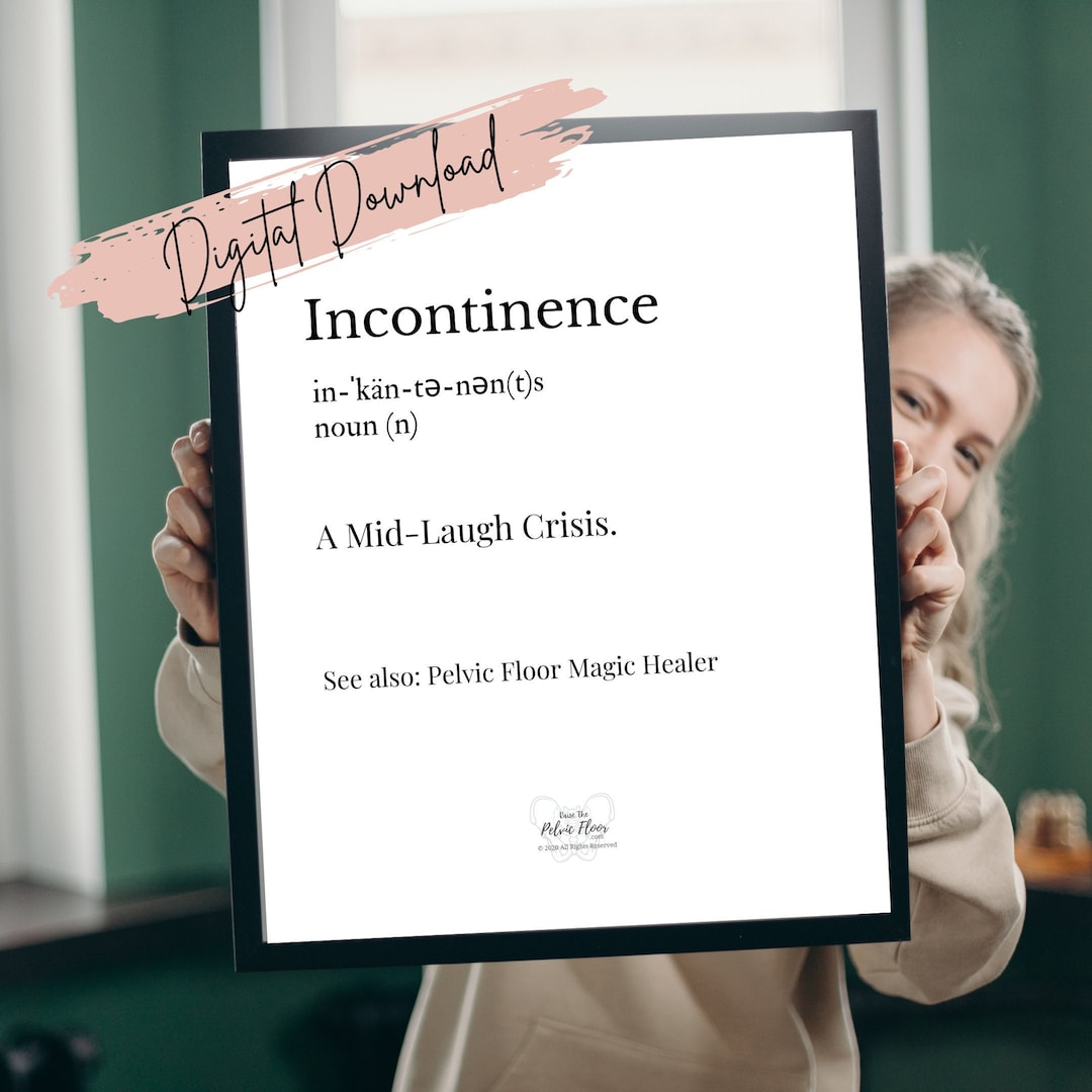 Digital Download* | Incontinence Fun Pun Definition- Pelvic Floor Thank ...