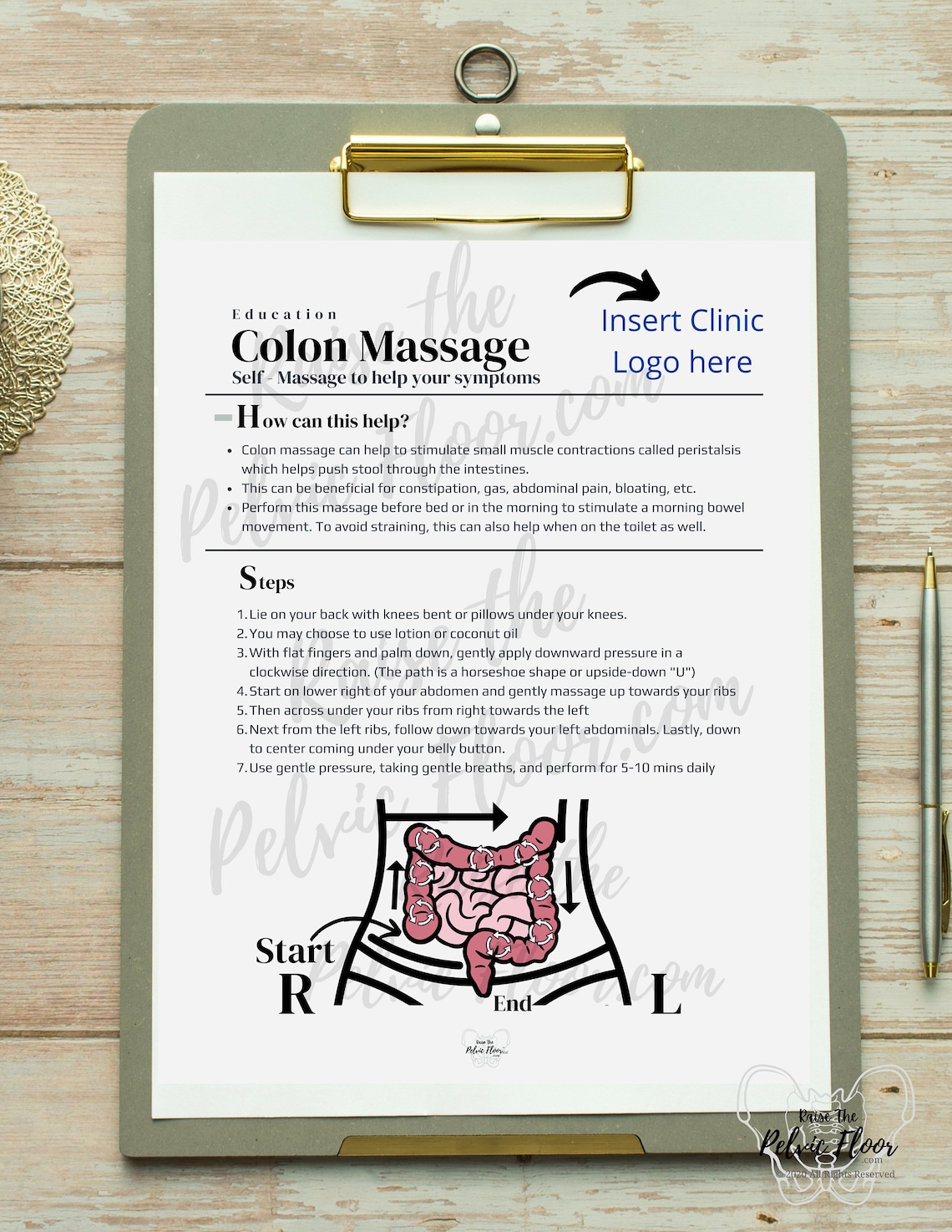 DIGITAL Download*colon Massage Mobilization, Abdominal Stool Massage ...