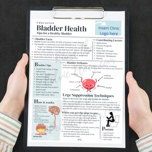 DIGITAL DOWNLOAD* Bladder Health Patient Education Handout | Bladder ...