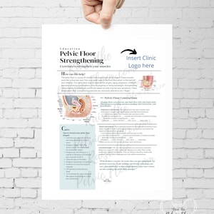 DIGITAL DOWNLOAD* Pelvic Floor Strength Exercise Patient Education ...