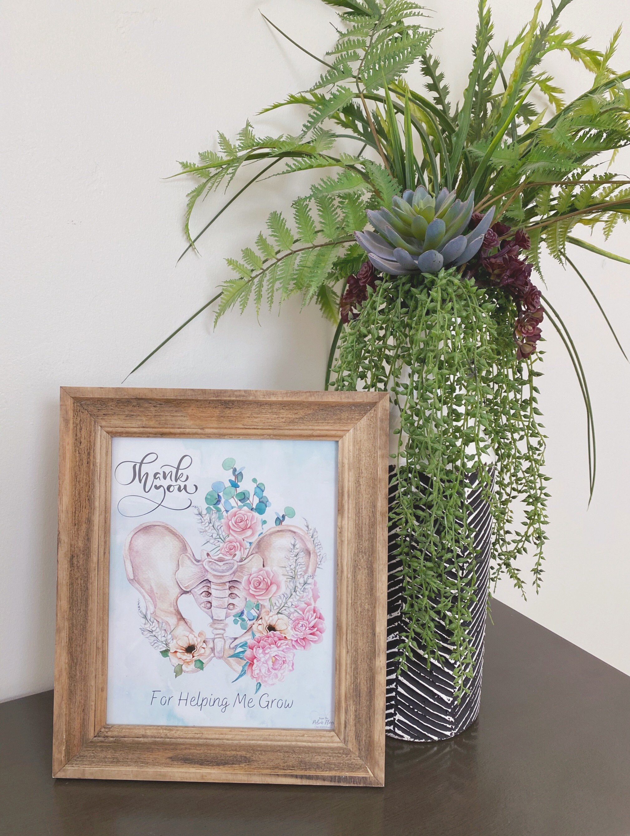 Thank You Gift | Pelvis Peony/eucalyptus | Printed Art - Etsy