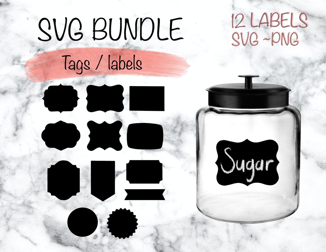 SVG Tag Bundle - Label Tags- Labels - Etsy